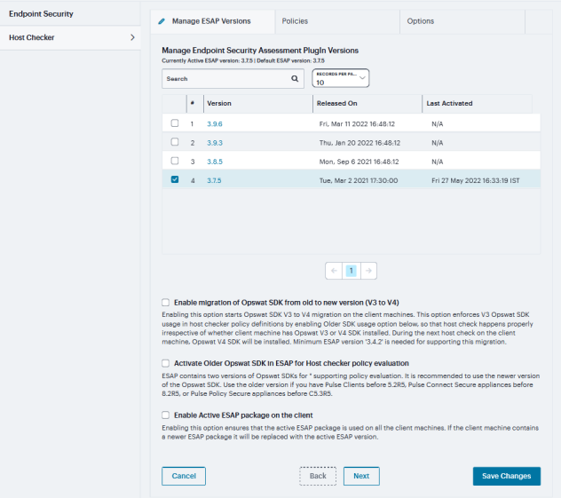 Using Endpoint Security