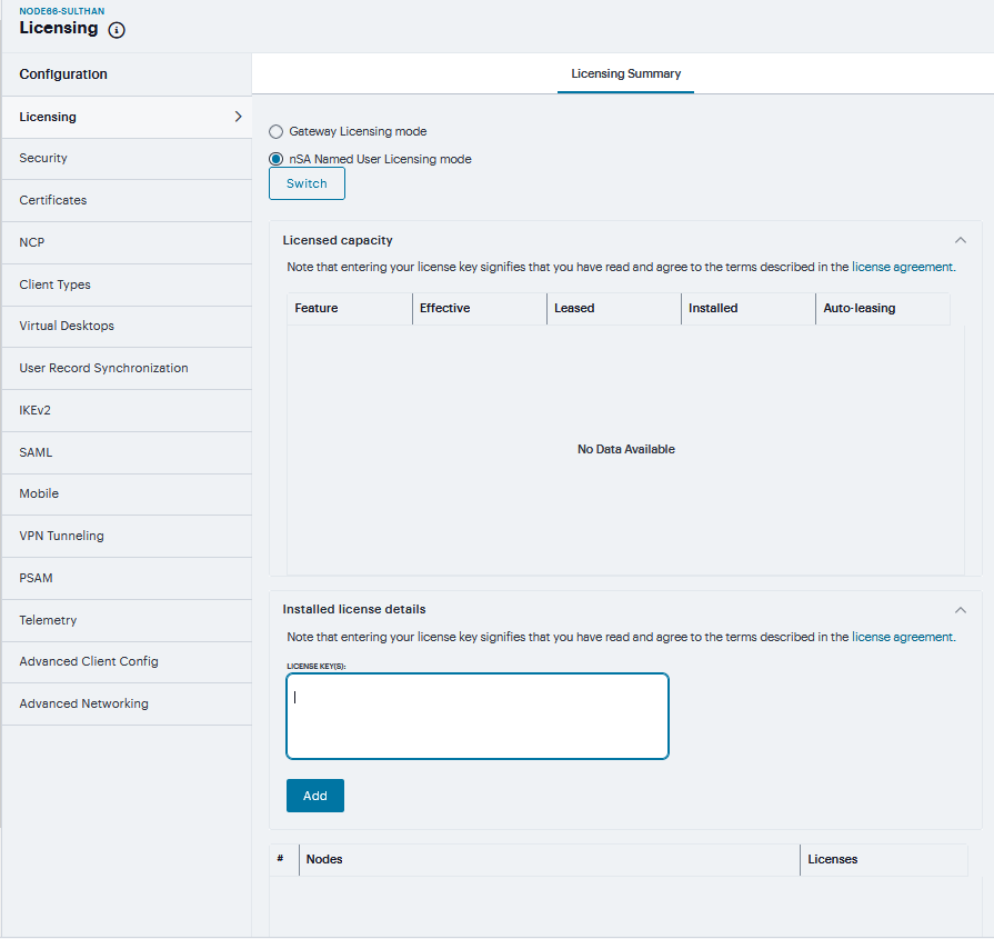 System Configuration
