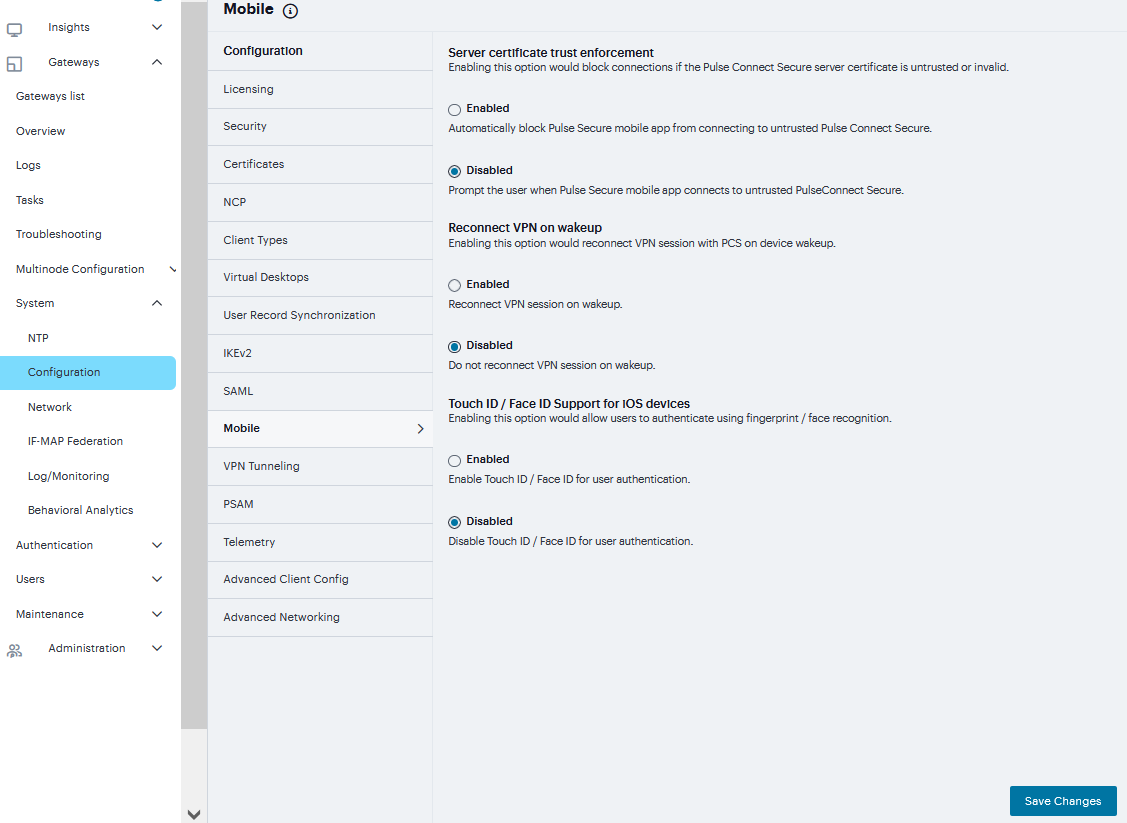 System Configuration