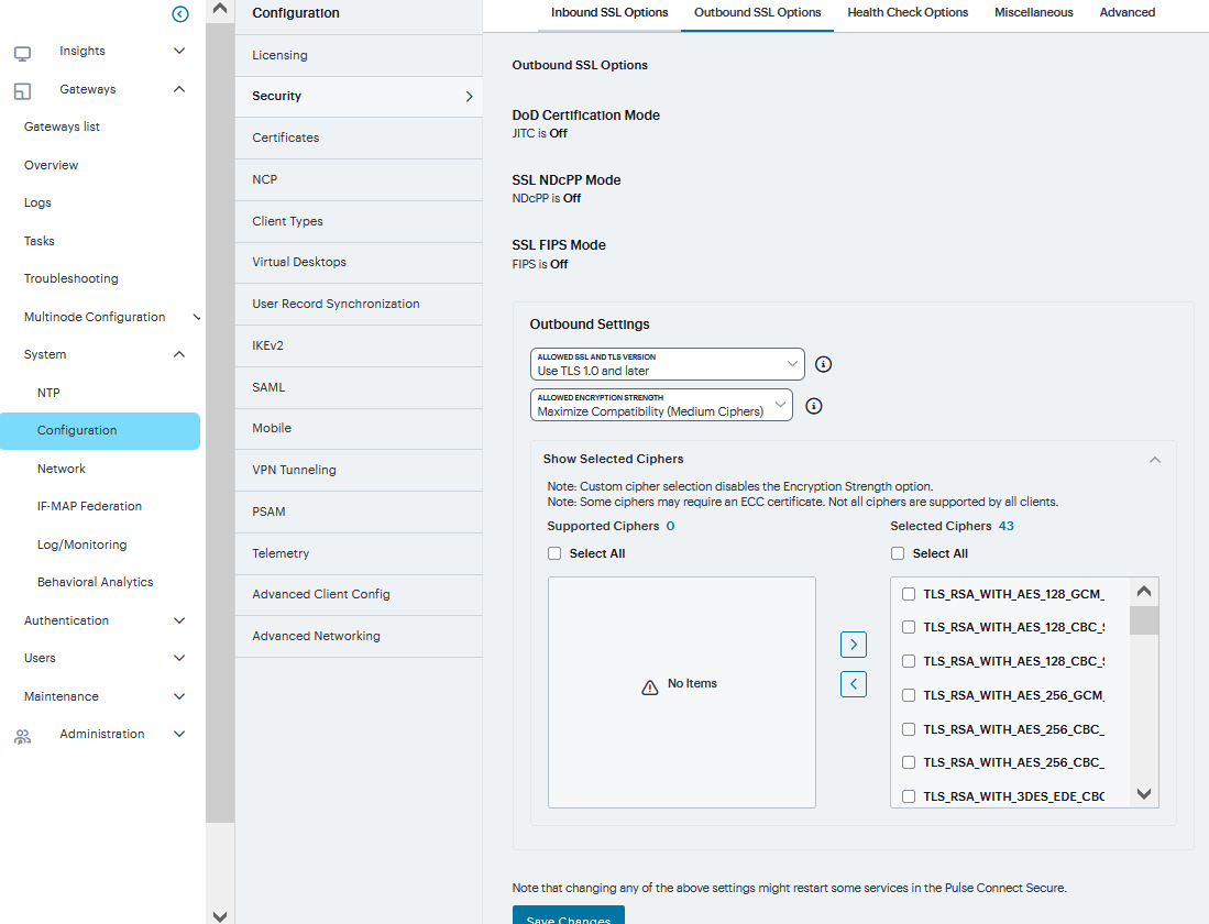 System Configuration