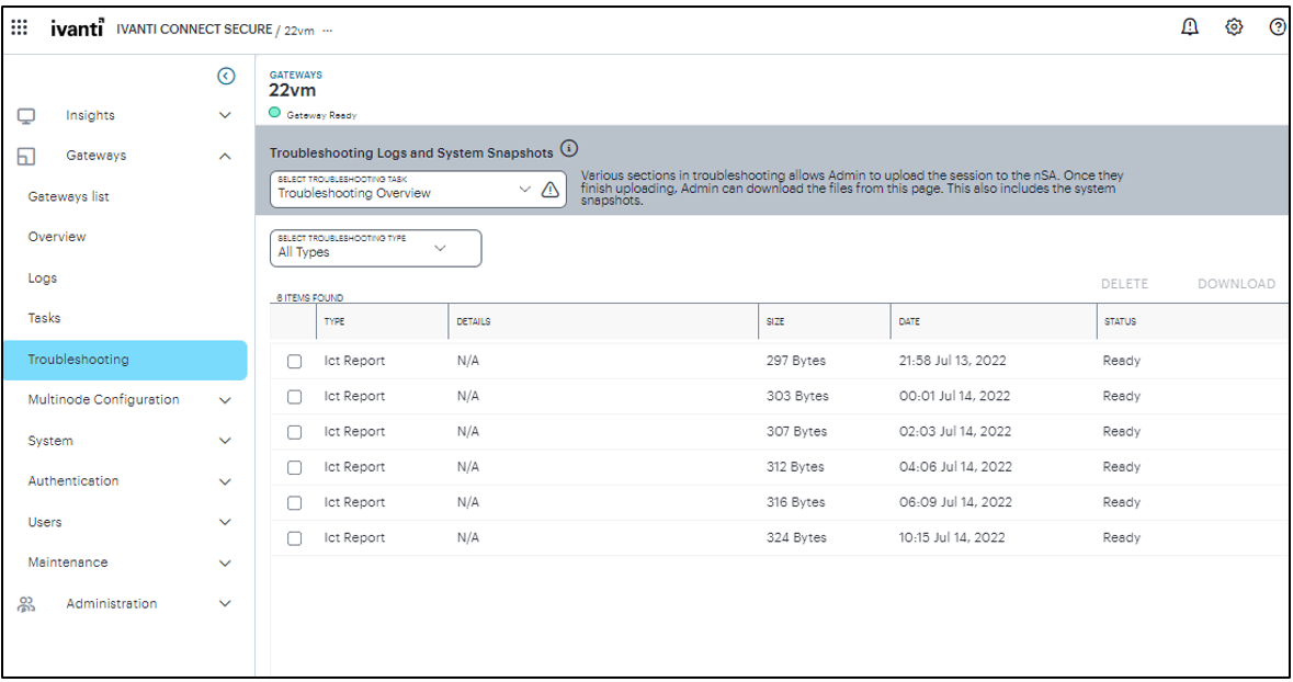 Using the Troubleshooting Tools