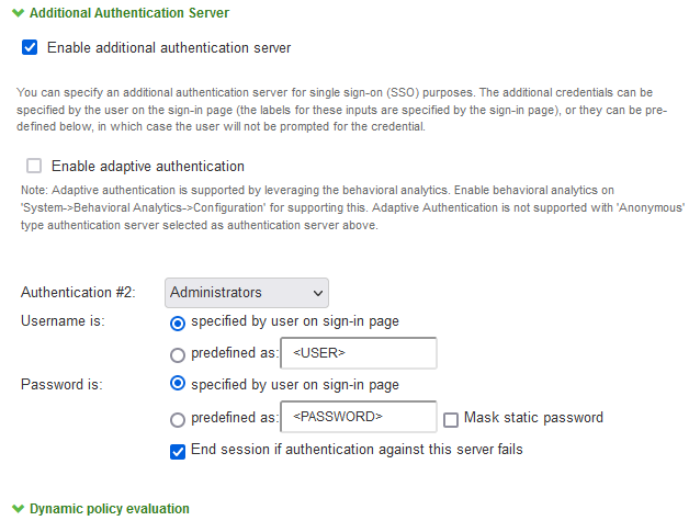 Adaptive Authentication