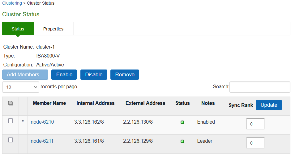 Example: Creating an Active/Passive Cluster that Supports IPv6 Client Access